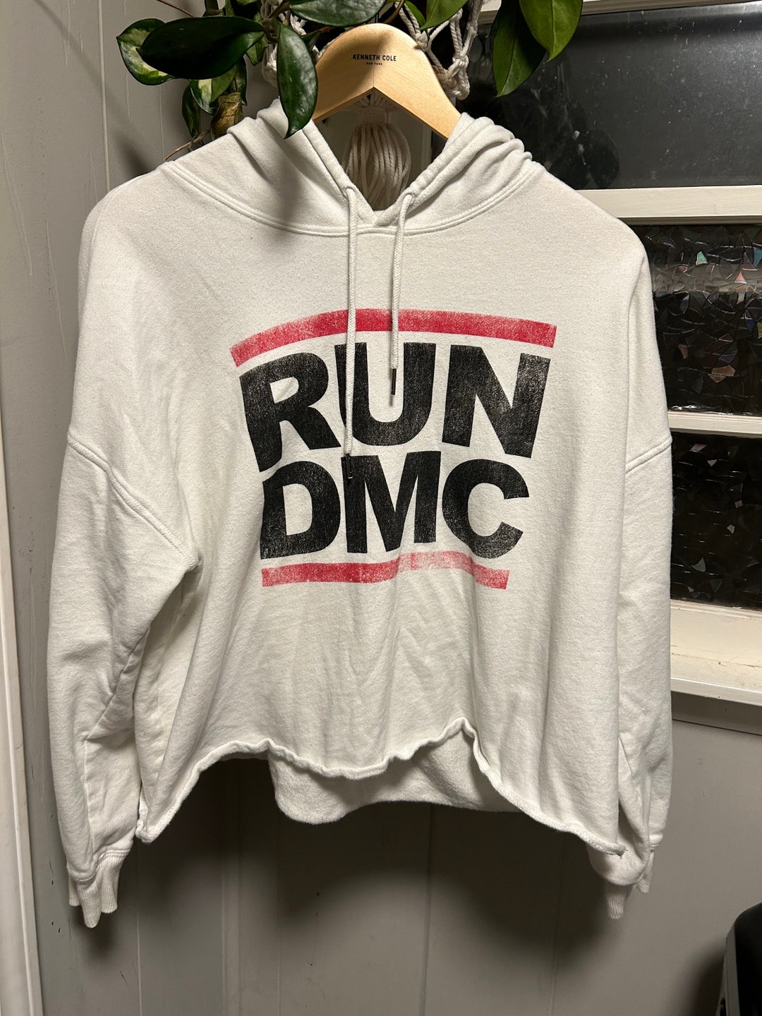 RUN DMC - Classic Logo Cropped Pull Over Sweatshirt - Size Small - Etsy