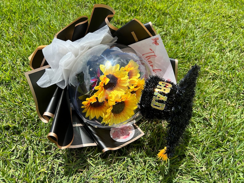 Graduation Sun Flower Bouquet | Graduation | Gift for Her | Gift for ...