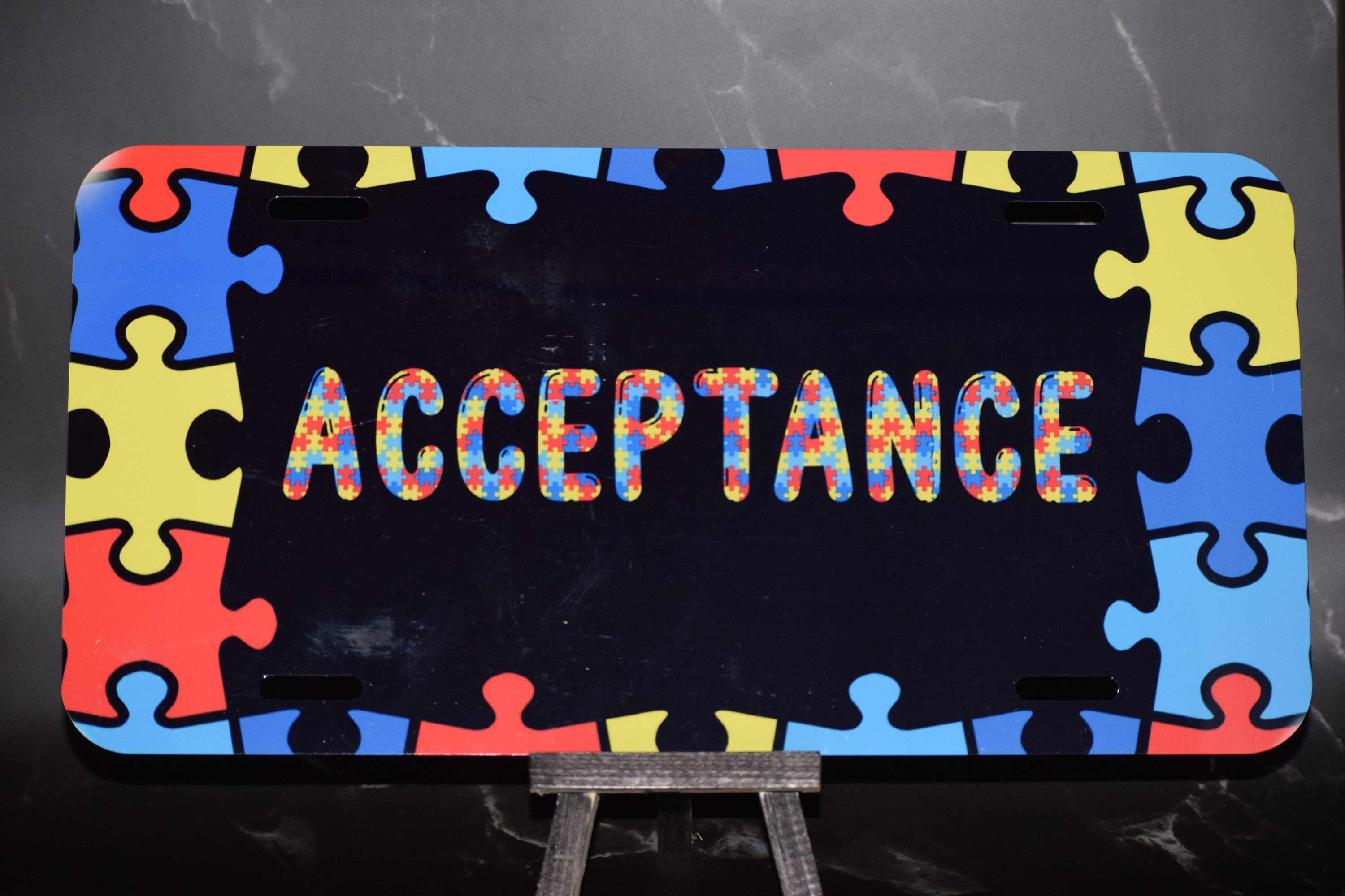 Custom Autism Acceptance License Plate - Personalized Car Tag for ...