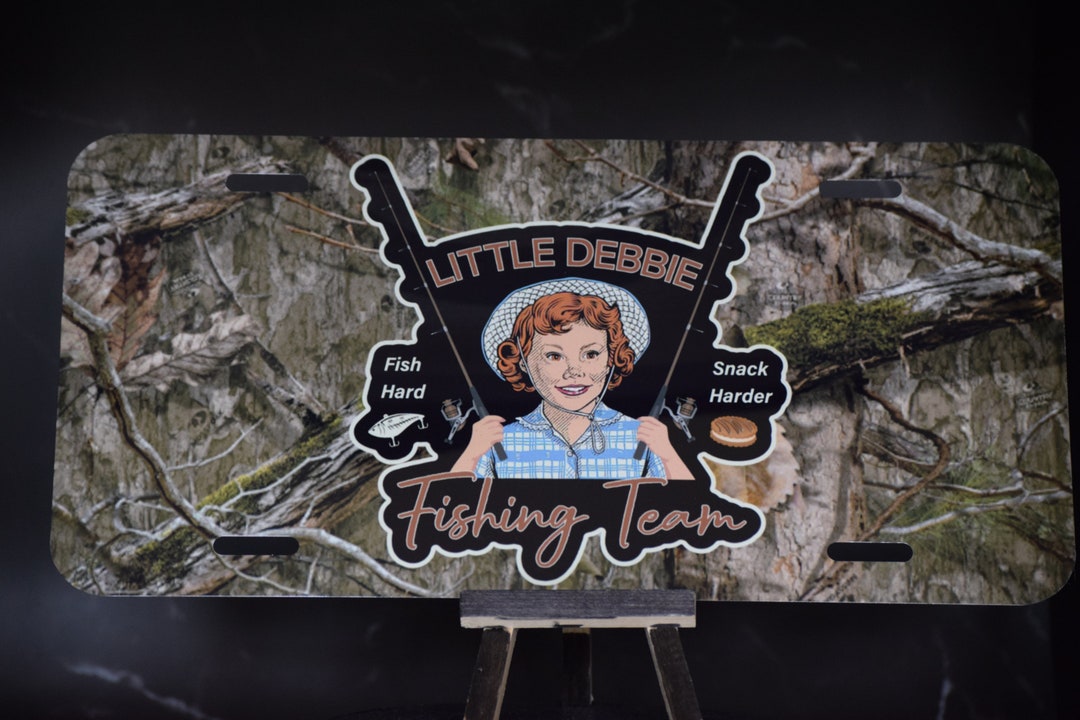 Little Debbie Fishing Team Custom License Plate Green Camo - Etsy