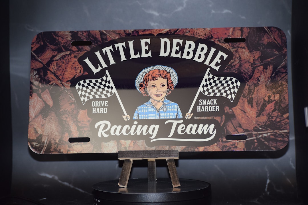 Custom Green Camo Little Debbie Racing Team Novelty License Plate Snack & Drive Theme - Etsy