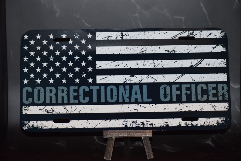Personalized Custom Correctional Officer License Plate Unique Gift for ...