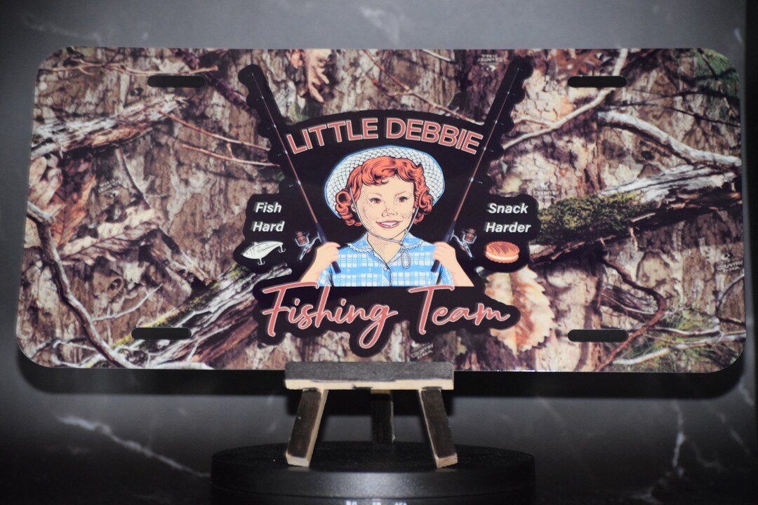 Personalized Little Debbie Fishing Team Custom License Plate Unique ...