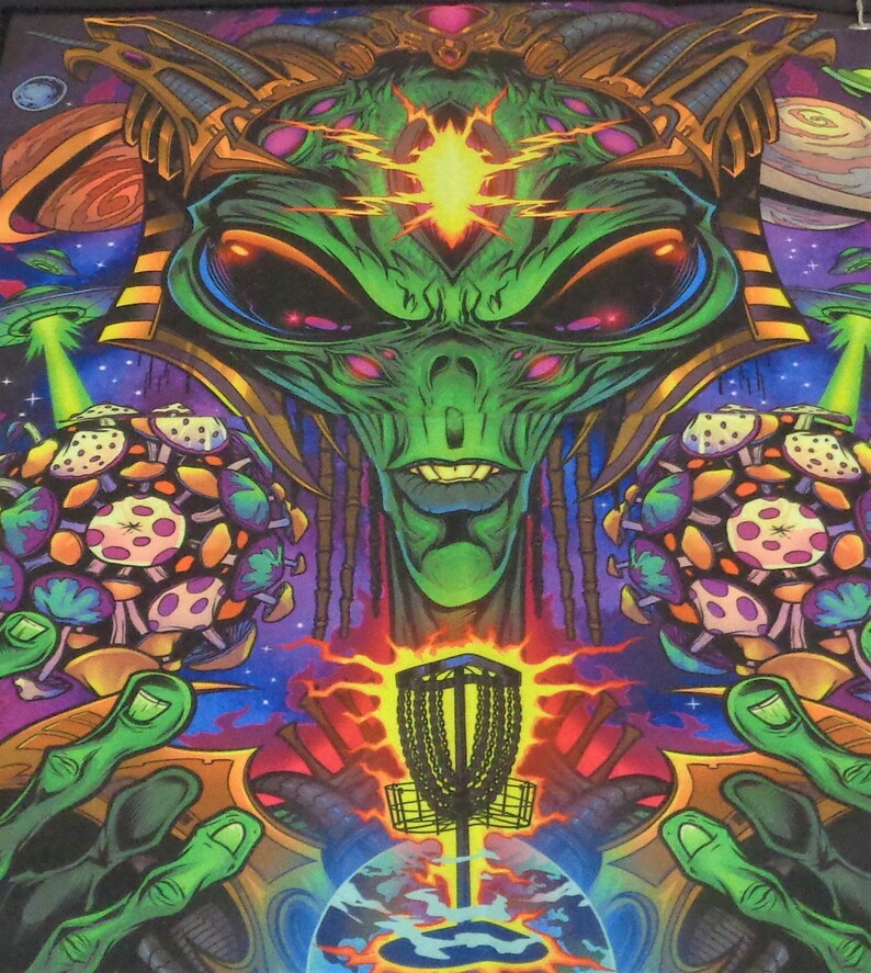 New Alien Disc Golf Towel. 18 X 20. - Etsy