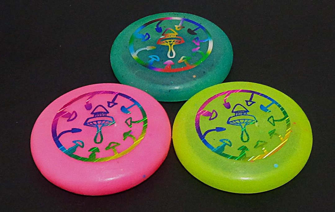 New Disc Golf 3 Zing Pico Can Topper Minis-2.5". Floating Mushroom ...