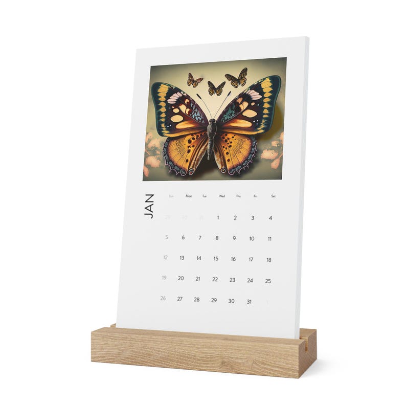 Calendario de mariposas 2025 Arte mural inspirado en la naturaleza ...