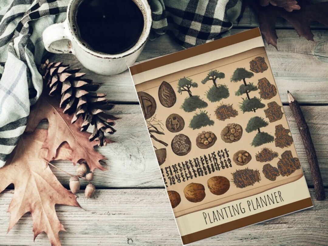 Planner Plant Journal Nature Journal Hardcover Journal Tree Plant Diary ...