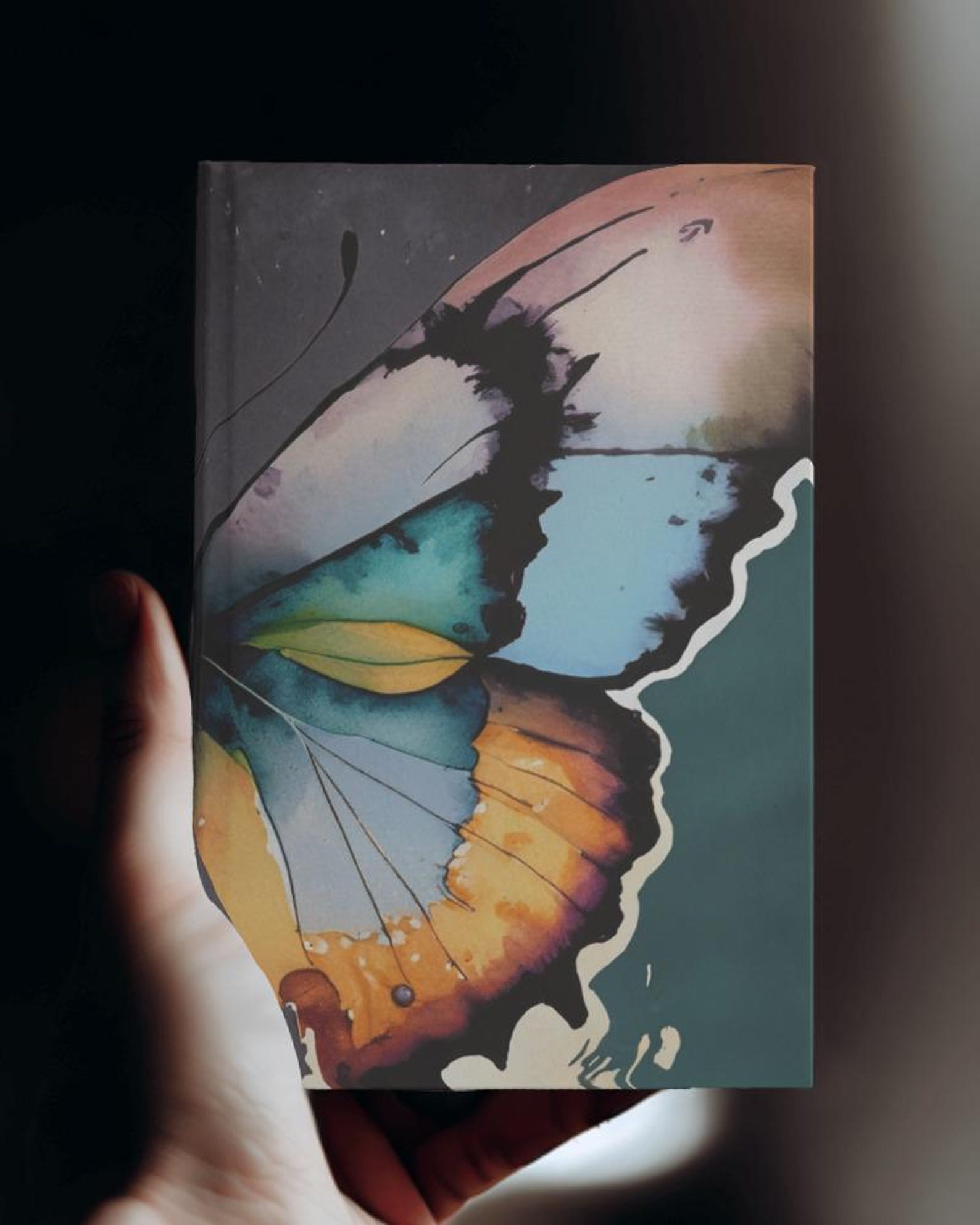 Butterfly Journal Diary Watercolour Gift Journal Botanical Hardcover ...