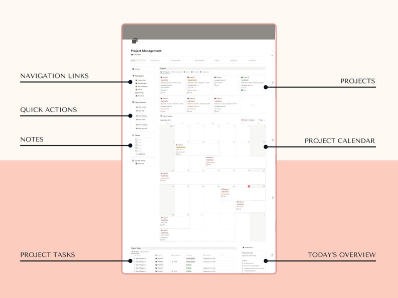 Project Management Notion Template for Team, With Client Directory ...