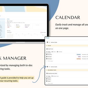 Productivity Planner Notion Template, Projects and Tasks Tracker, Daily ...