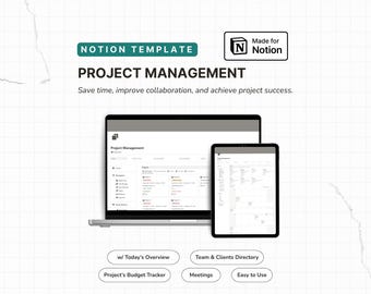 Project Management Notion Template for Team, With Client Directory ...