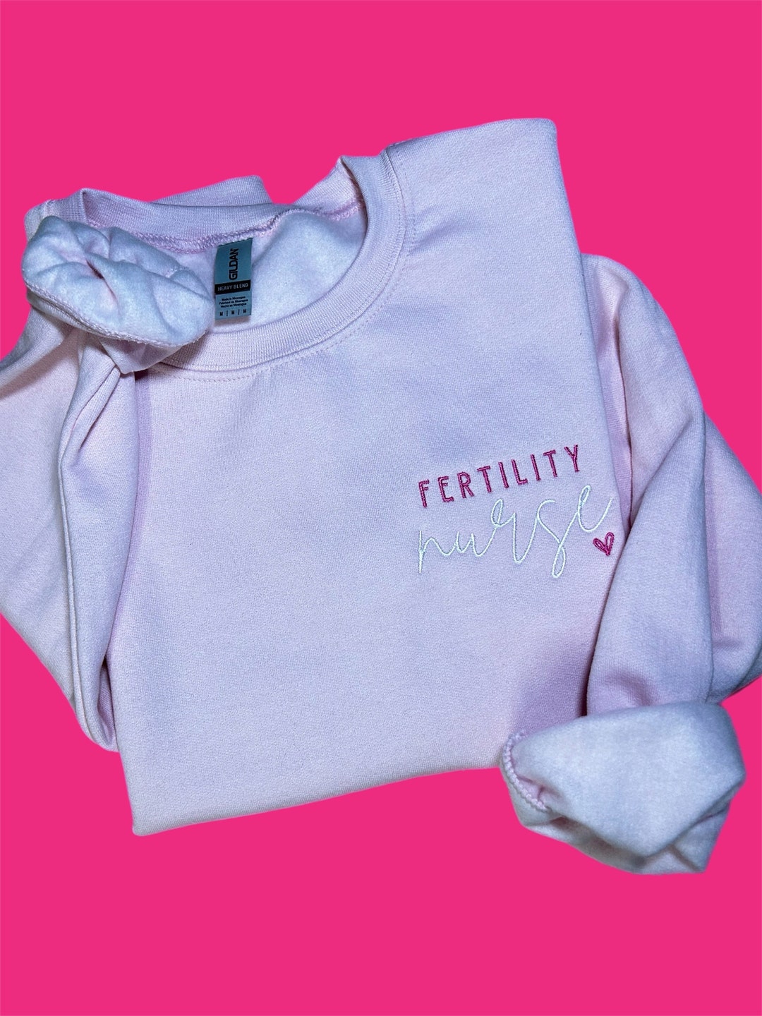 Fertility Nurse Embroidered Sweatshirt - Etsy