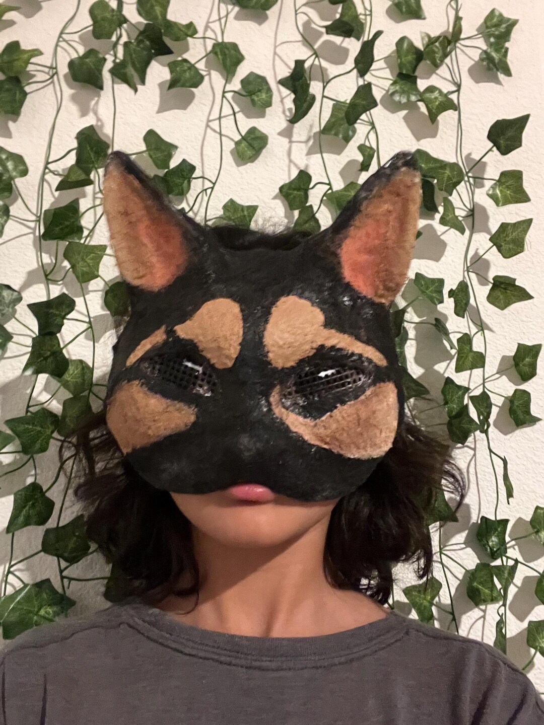 Doberman/german Shepherd Animal Mask - Etsy