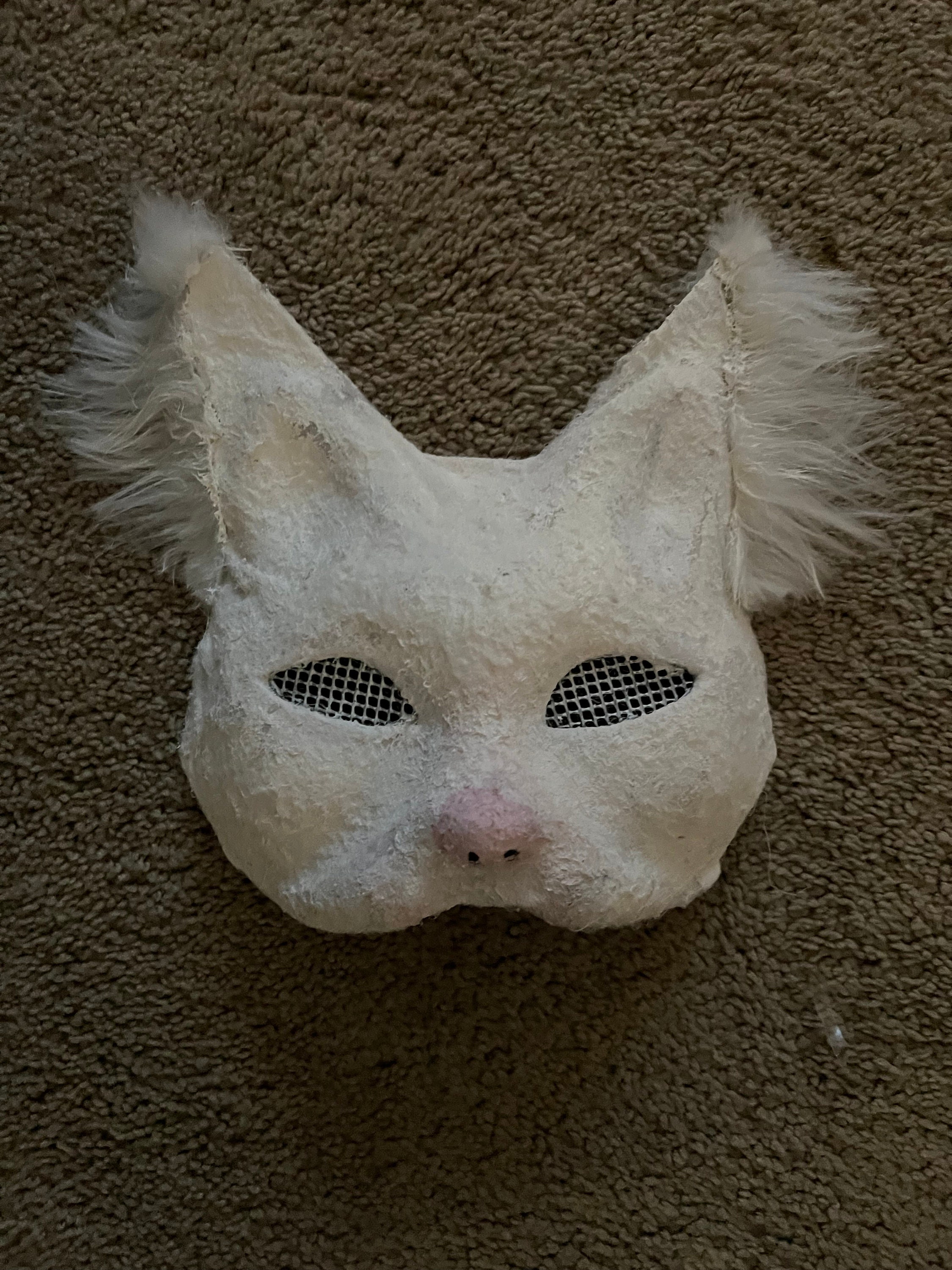 Albino Maine Coon Cat Animal Mask - Etsy