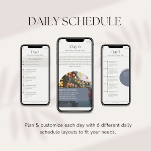 Digital Travel Itinerary Canva Template, Aesthetic Travel Itinerary ...