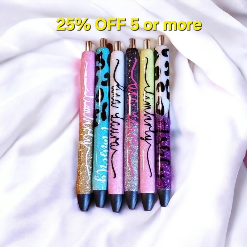 Black Sparkle Name Badge - Etsy