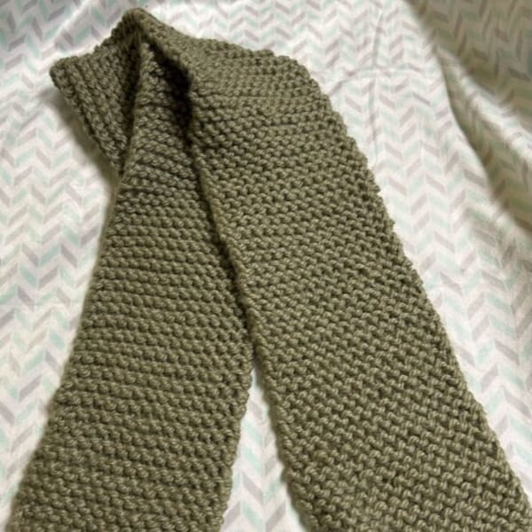 Hand Knitted Scarf - Etsy