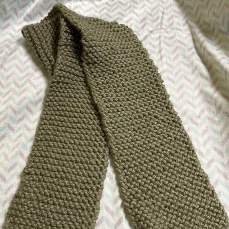 Hand Knit Scarf - Etsy