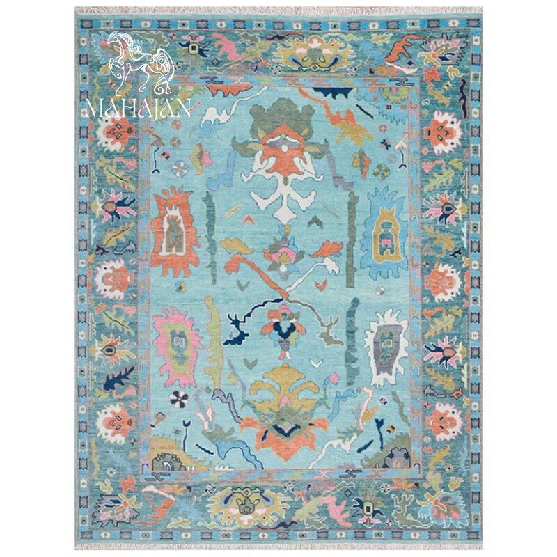 Turquoise Rug - Etsy