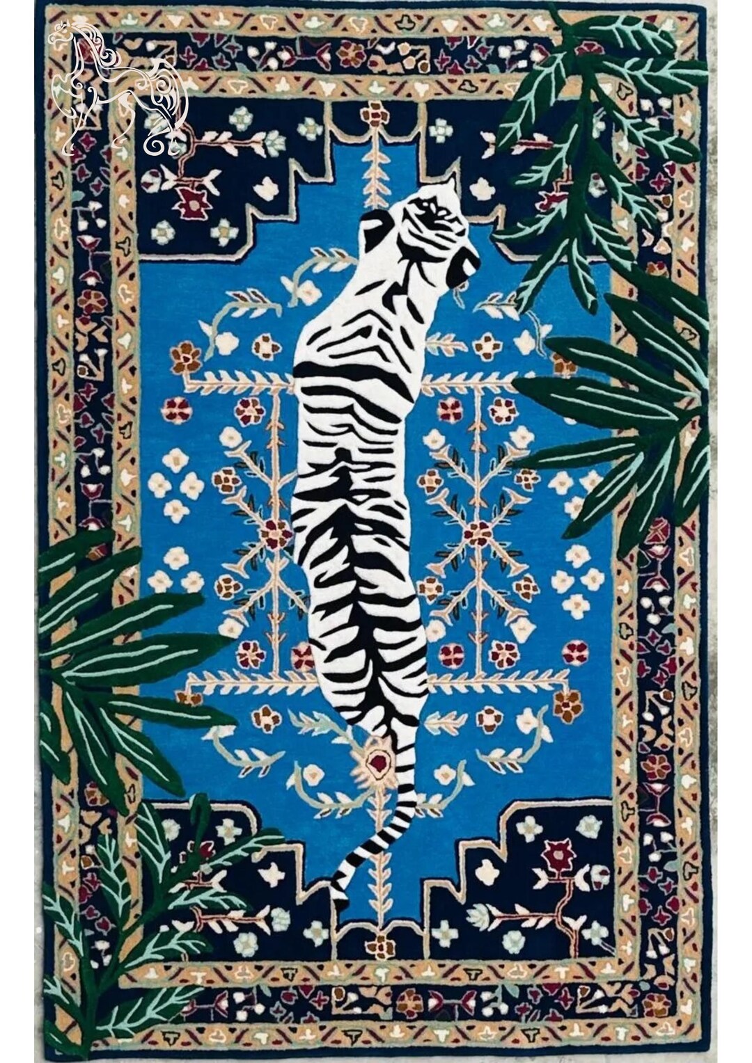 Bengal Tiger Design Hand Made Tufted Rugs 100% Fine for Living,bed ...