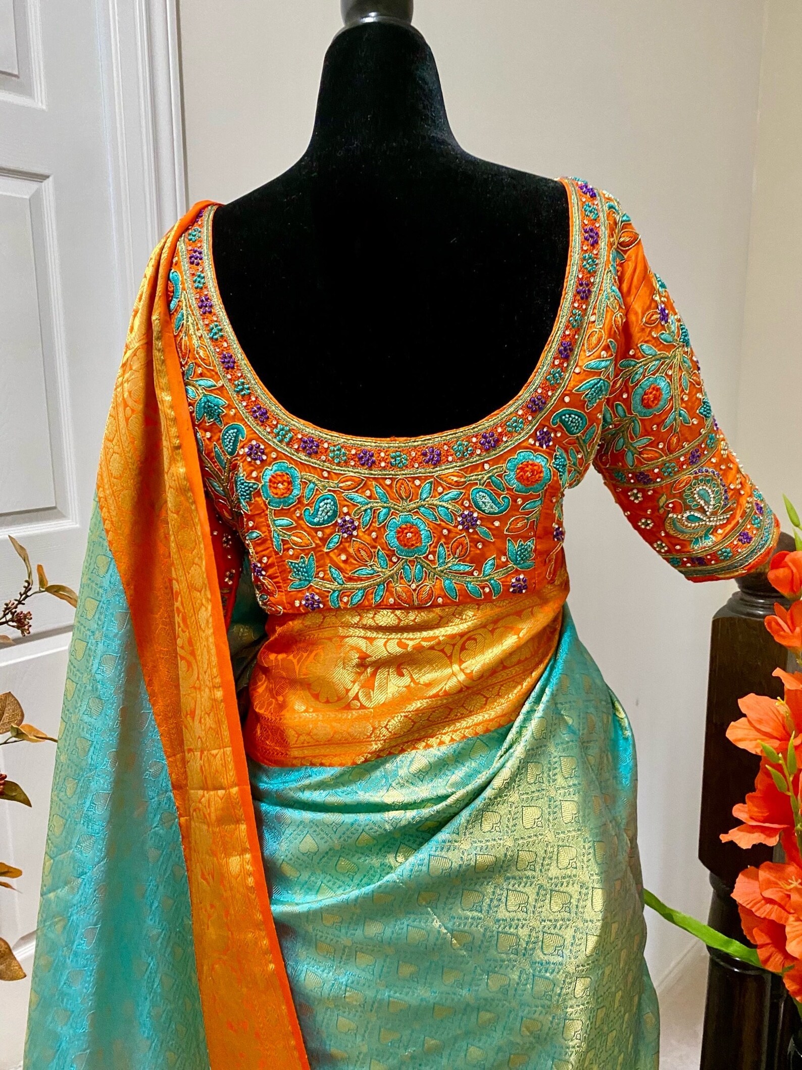 2 Gram Gold Pure Handloom Silk Kanjeevarm/kanchipattu Sarees Ready to ...