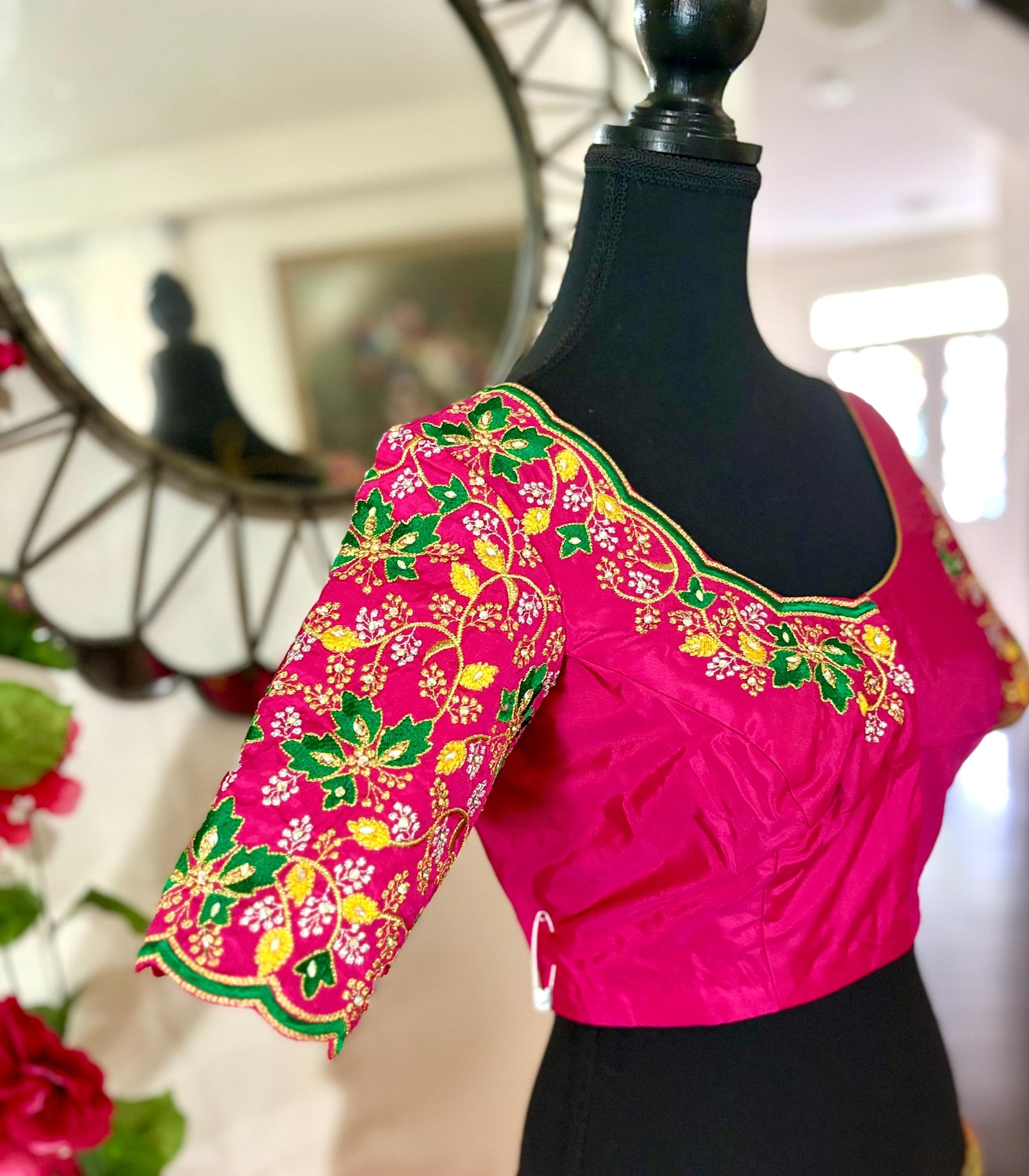 Ready to Wear Designer Blouse All Over Embroidery Fits to 34 to 44 - Etsy