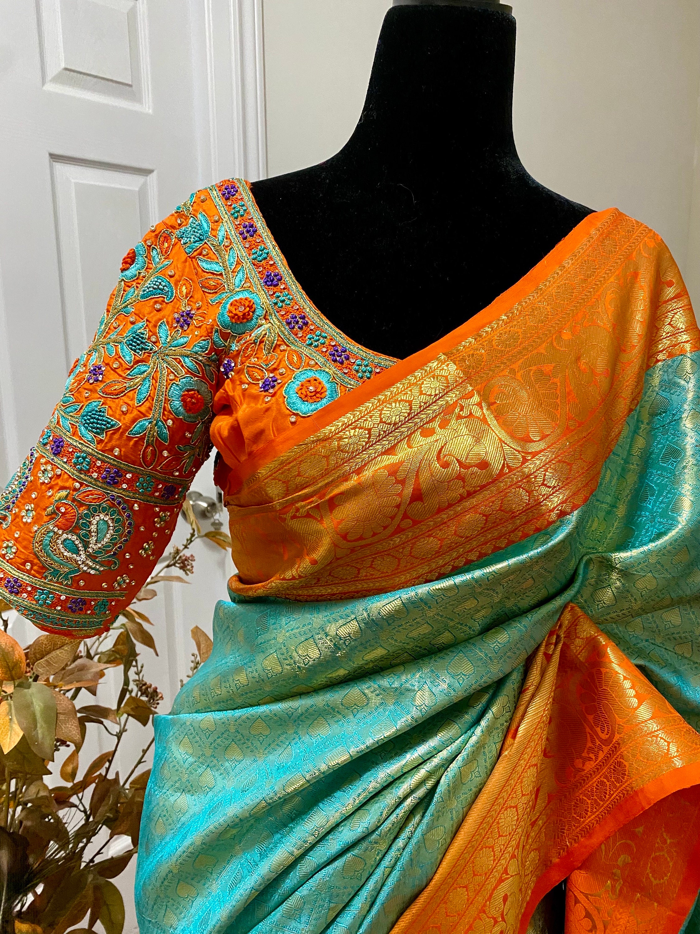 2 Gram Gold Pure Handloom Silk Kanjeevarm/kanchipattu Sarees Ready to ...