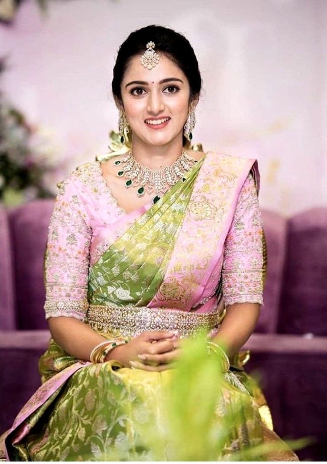 Hand Loom Kanchipuram Pure Silk Sarees Full Tissue 3d Edge to Edge ...