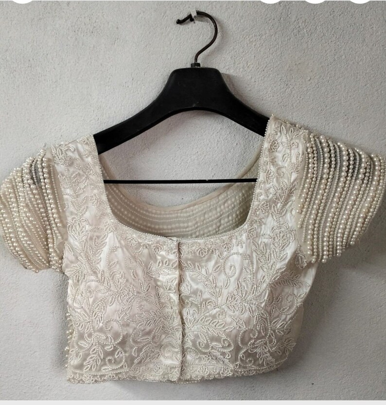 Pearl Work /maggam Work Blouse Ready to Wear - Etsy