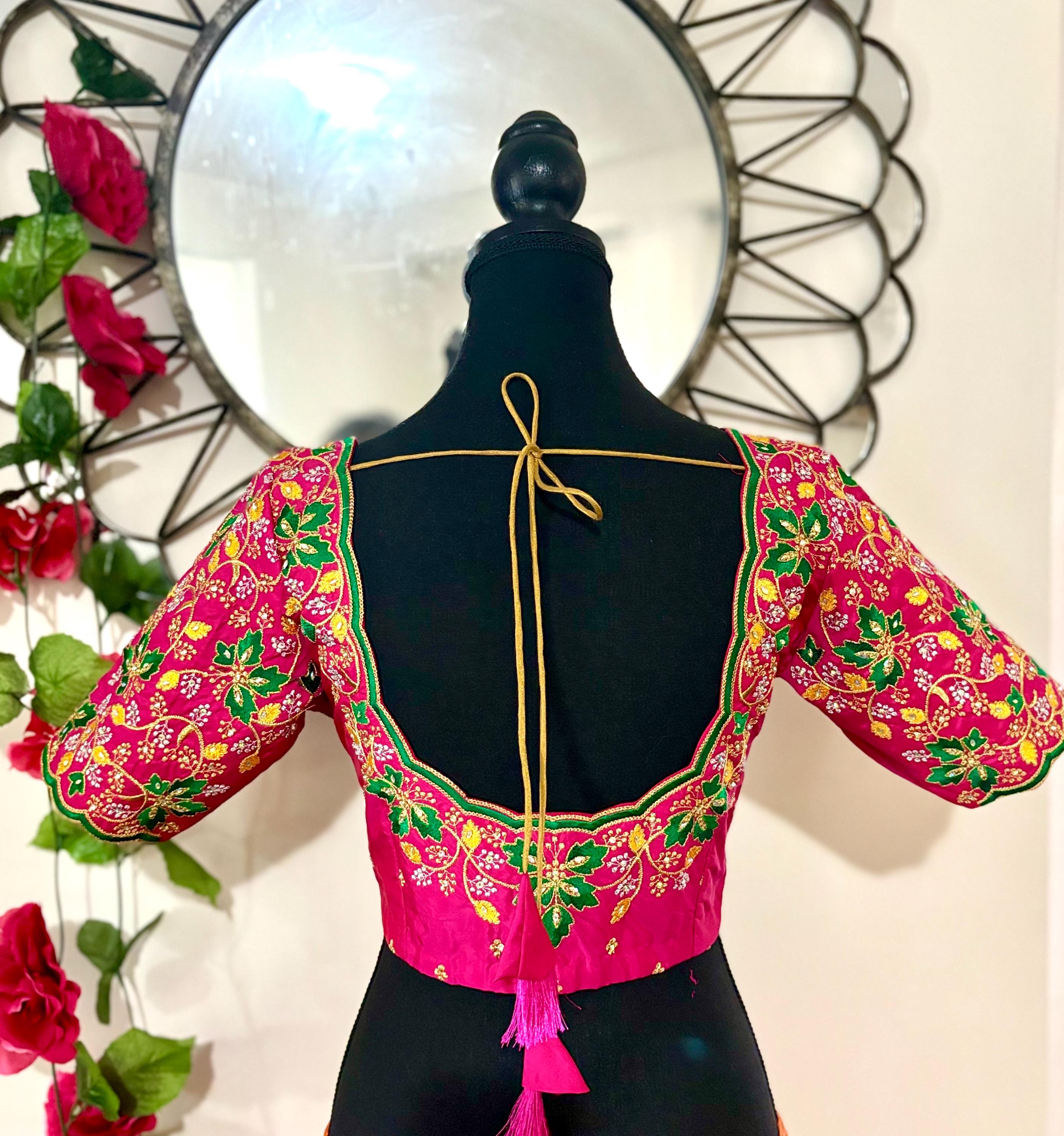 Ready to Wear Designer Blouse All Over Embroidery Fits to 34 to 44 - Etsy