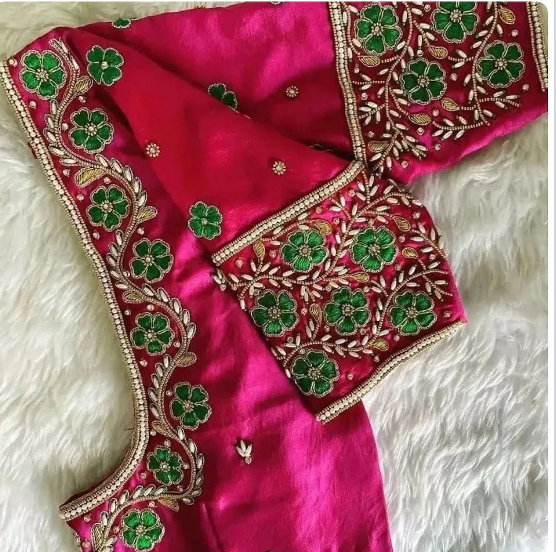 Maggam Work Blouse / Ready to Wear Gold Work Kardana N Zardosi Any ...