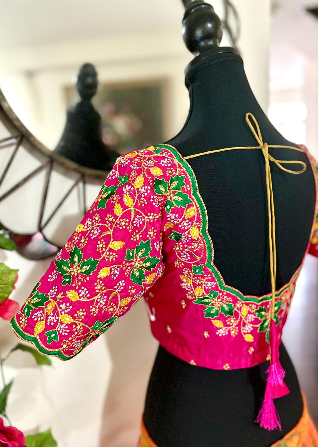 Ready to Wear Designer Blouse All Over Embroidery Fits to 34 to 44 - Etsy