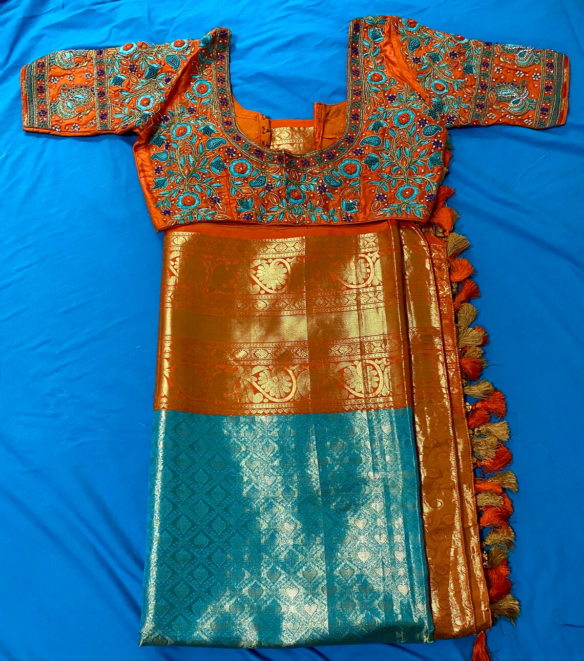 2 Gram Gold Pure Handloom Silk Kanjeevarm/kanchipattu Sarees Ready to ...