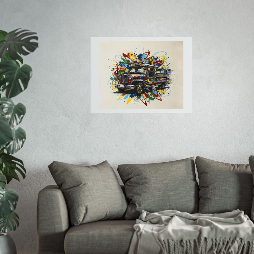 Jeepney Graffiti Art Print Urban Filipino Street Style Poster ...
