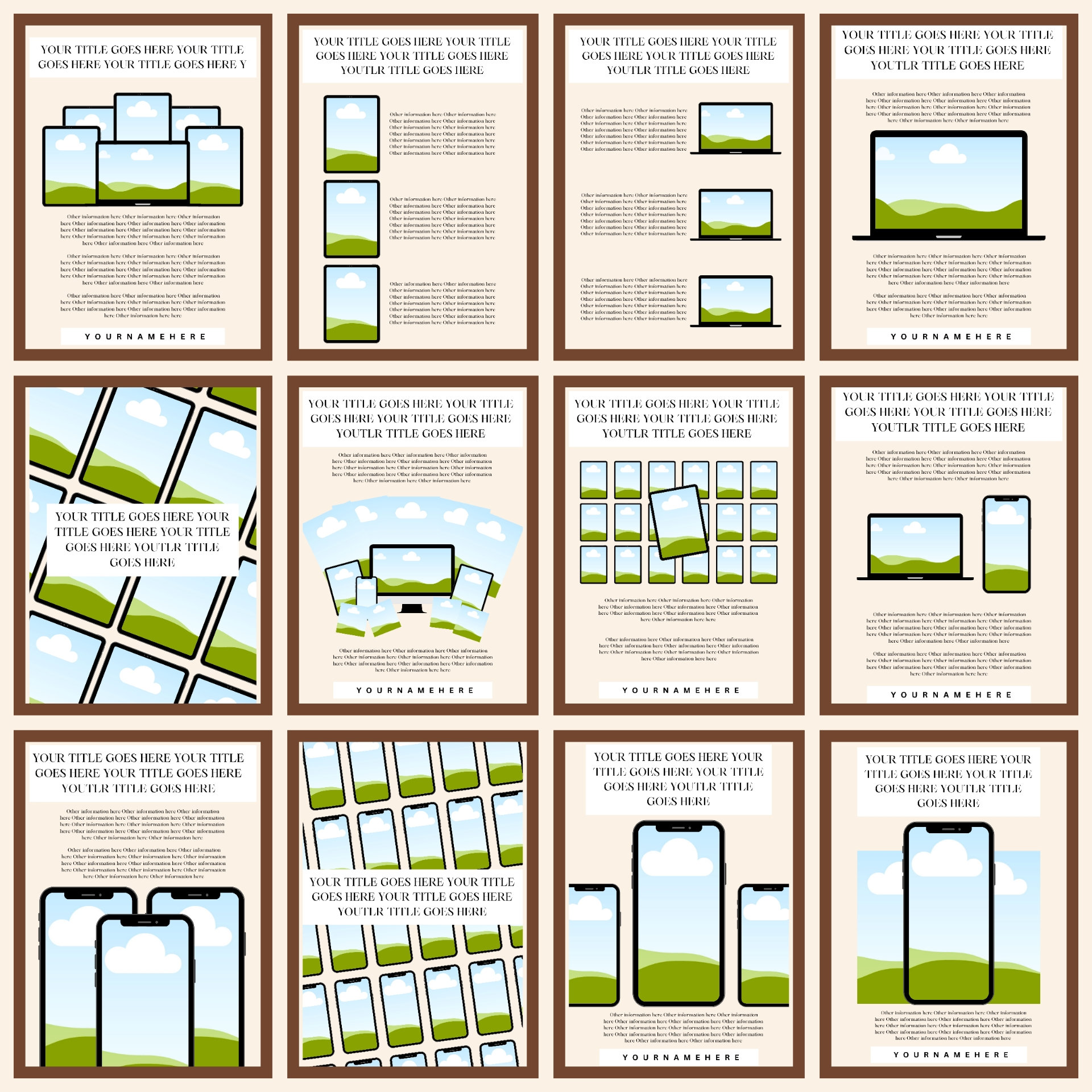 50 Pinterest Pin Templates Editable in Canva Pinterest Digital ...