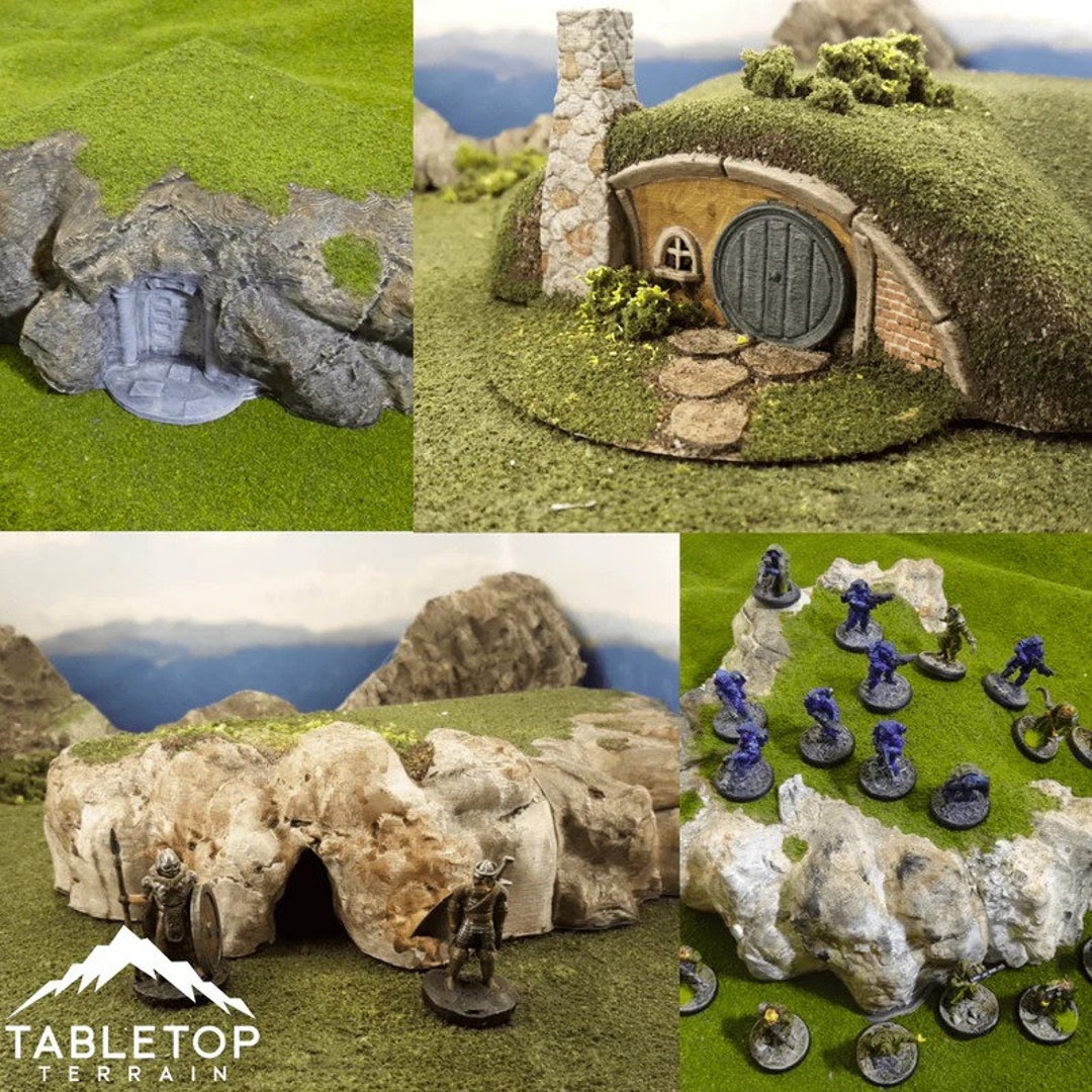 Hobbit House Tabletop Terrain I Modular Wargaming Hills I by ...