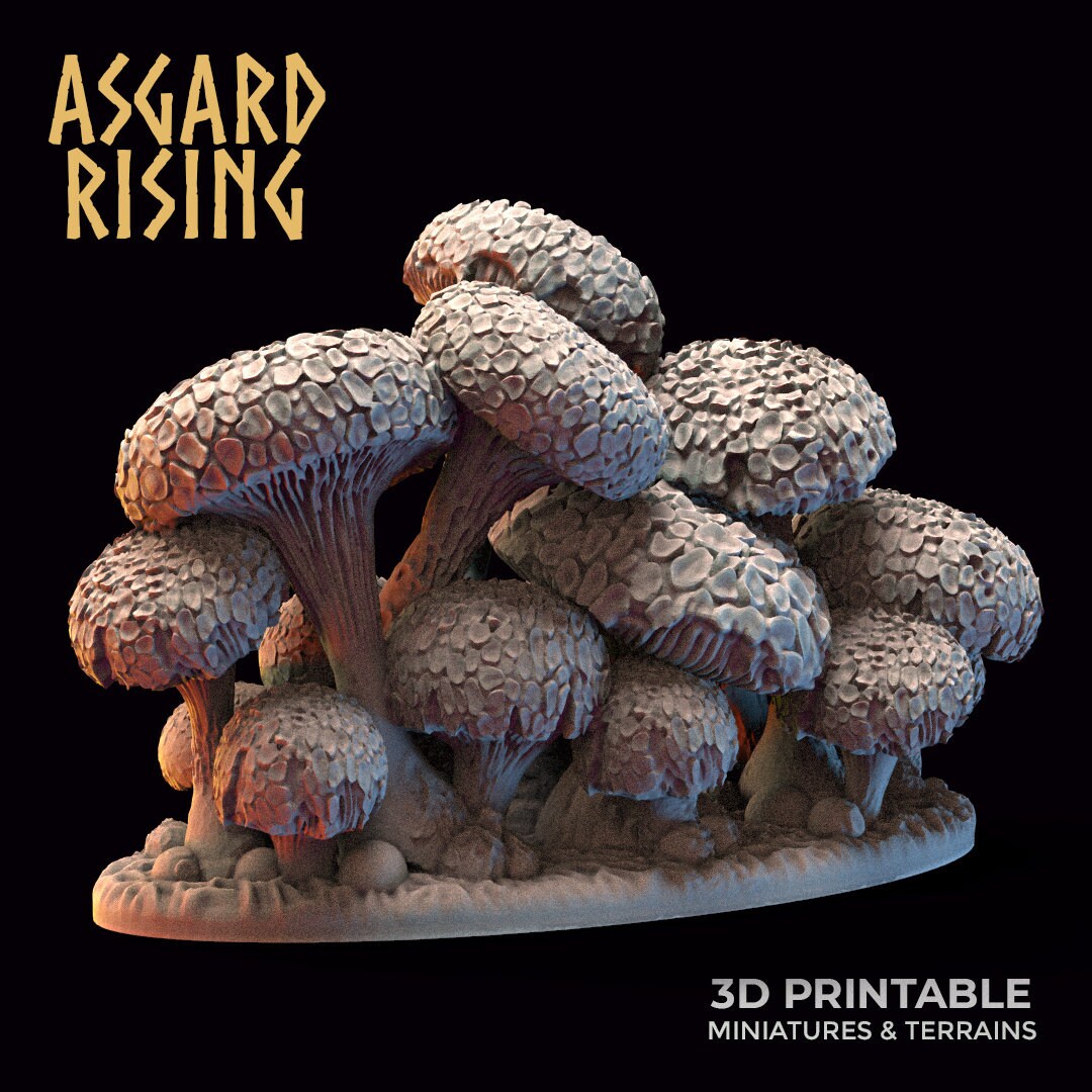 Alien Fungi Forests Tabletop Terrain I Craterellus & Amanita Fungi ...