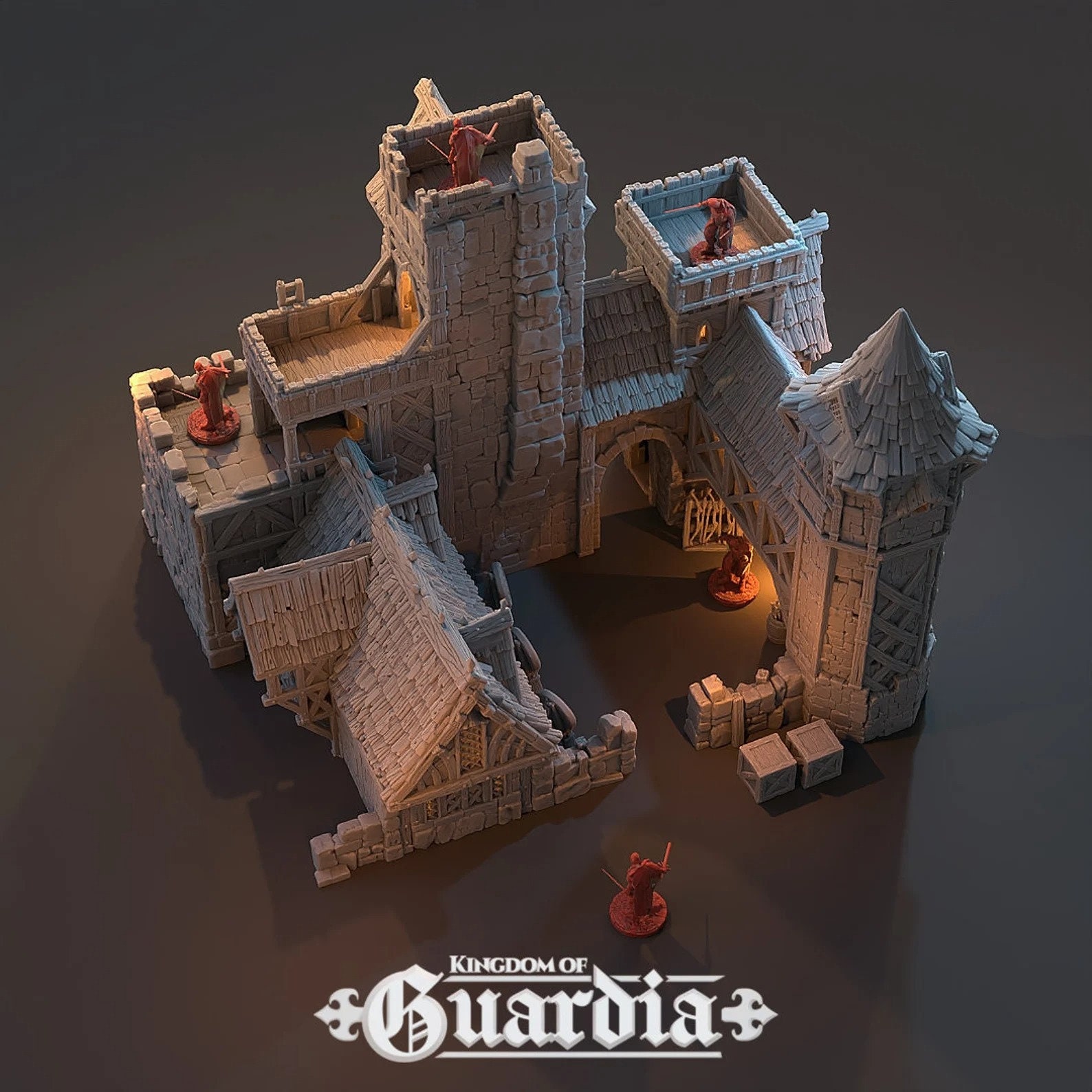 Medieval Archery Range Tabletop Terrain I Kingdom of Guardia I by Dalla ...
