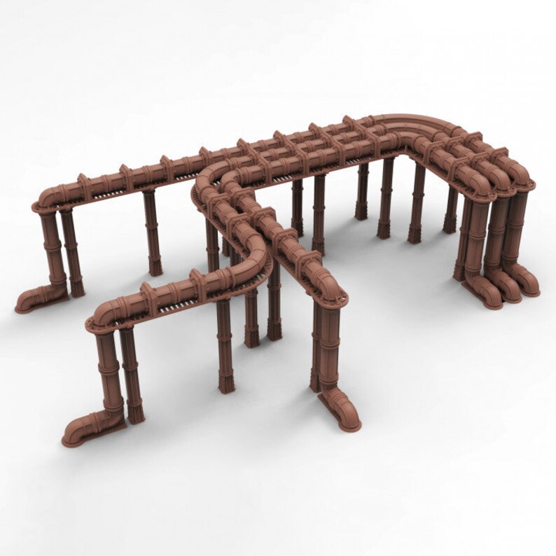 Industrial Pipe Bundle Tabletop Terrain I Industrial Pipes I - Etsy