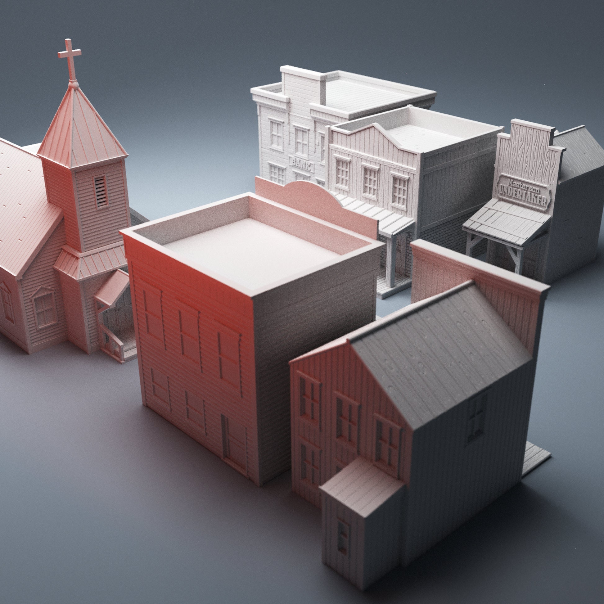 Western Town Tabletop Terrain I Old West Buildings Bundle I by Corvus ...