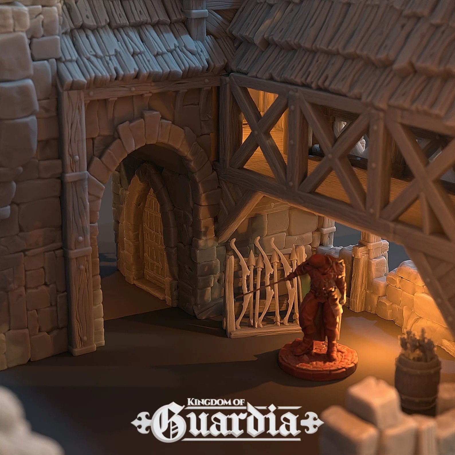 Medieval Archery Range Tabletop Terrain I Kingdom of Guardia I by Dalla ...
