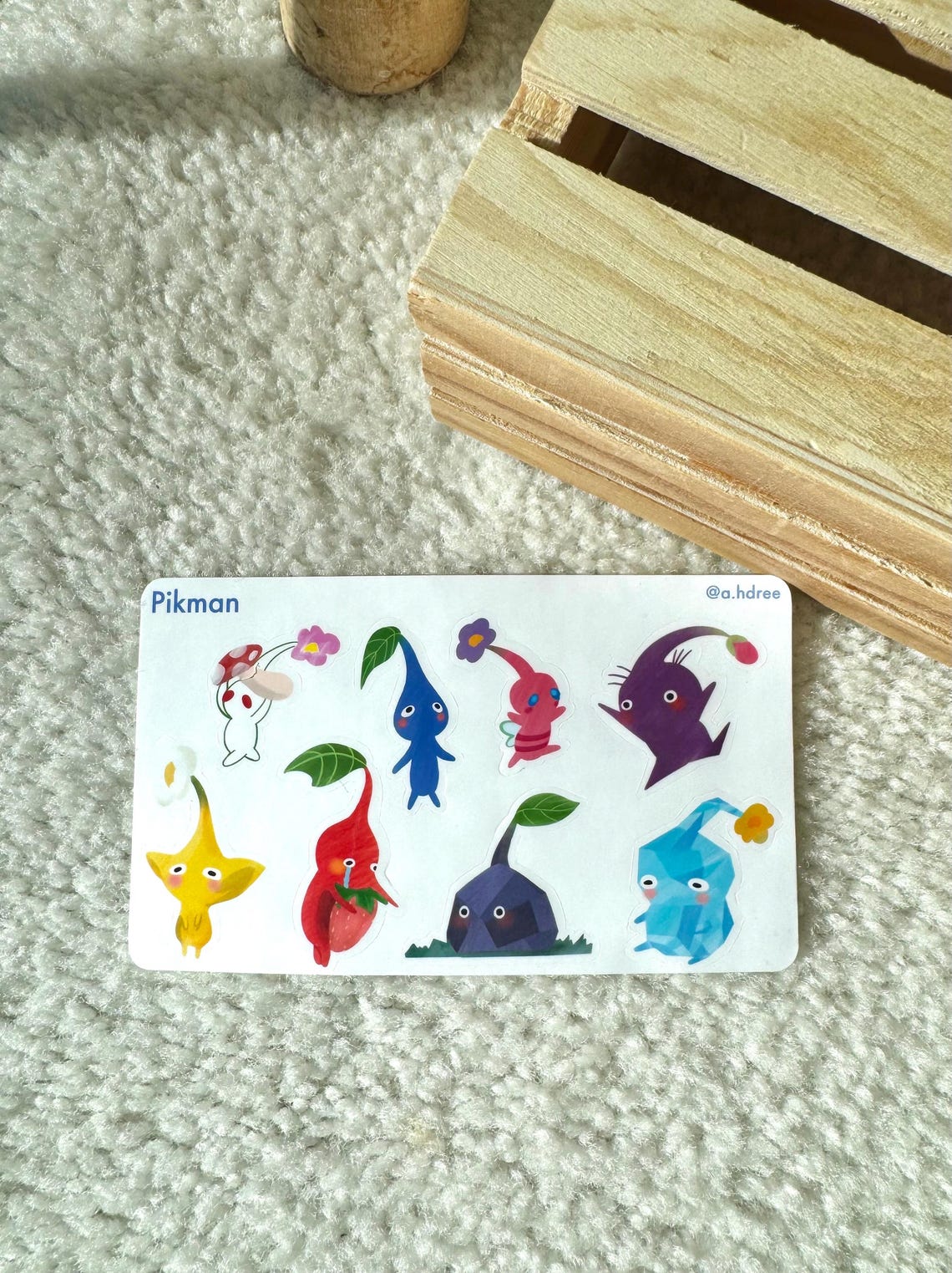Pikiman Mini Sticker Sheet - Etsy