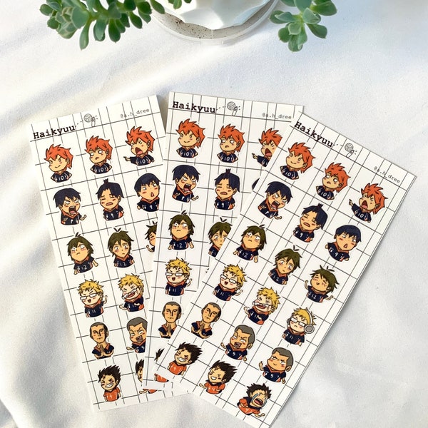 Haikyuu!! Stickers - Etsy