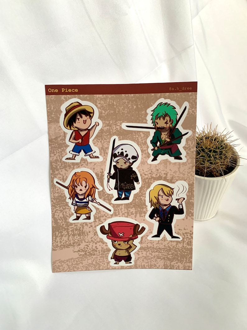 One Piece Sticker Sheet - Etsy