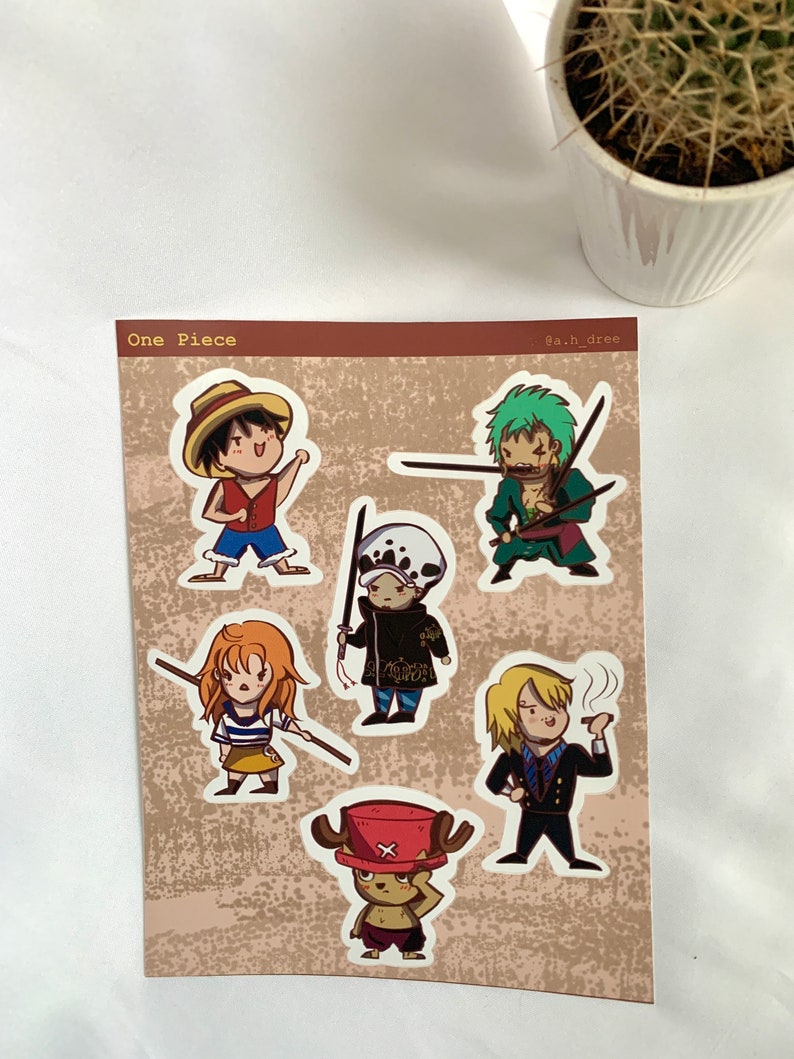 One Piece Sticker Sheet - Etsy