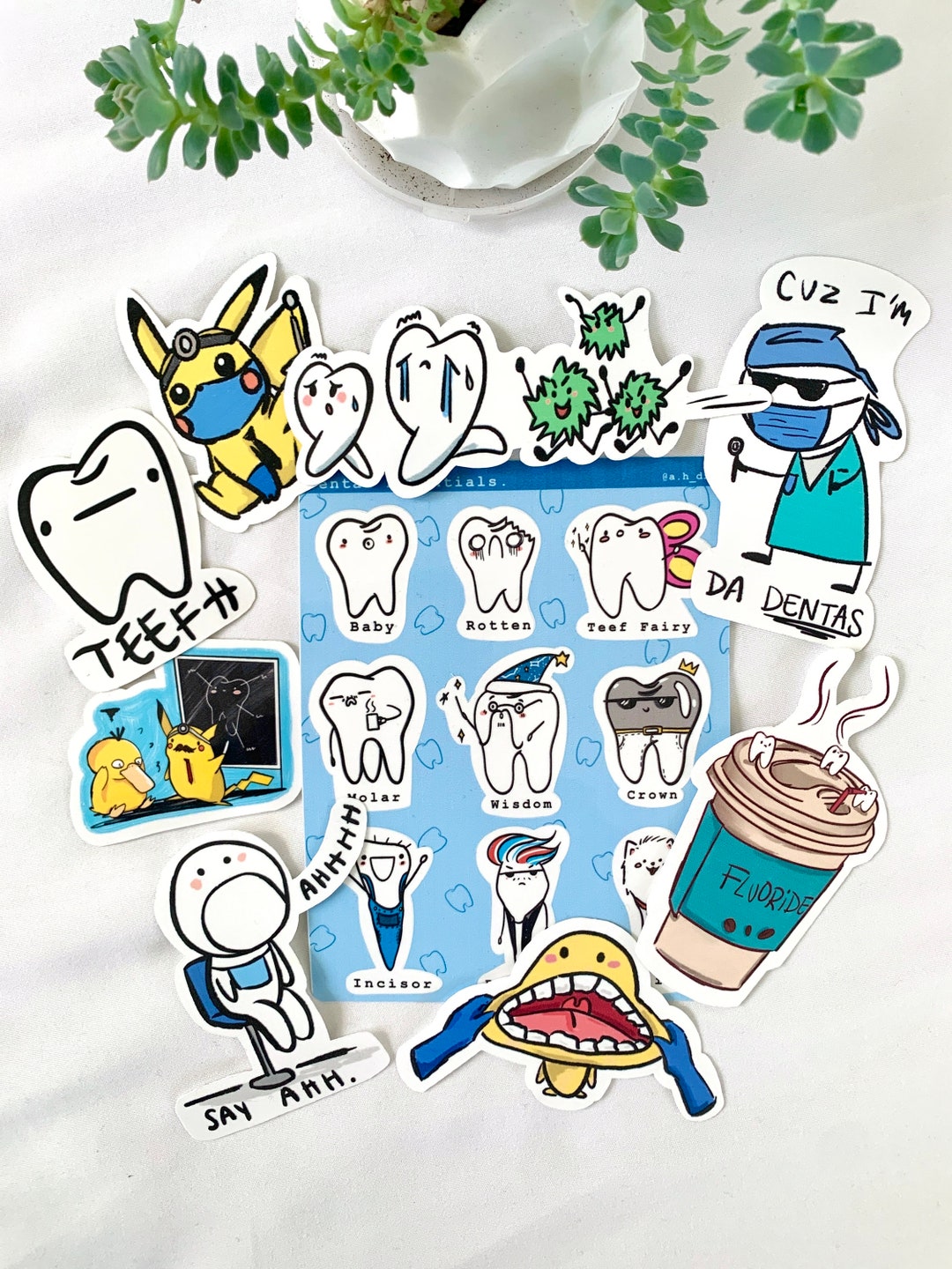 Dental Sticker Pack - Etsy