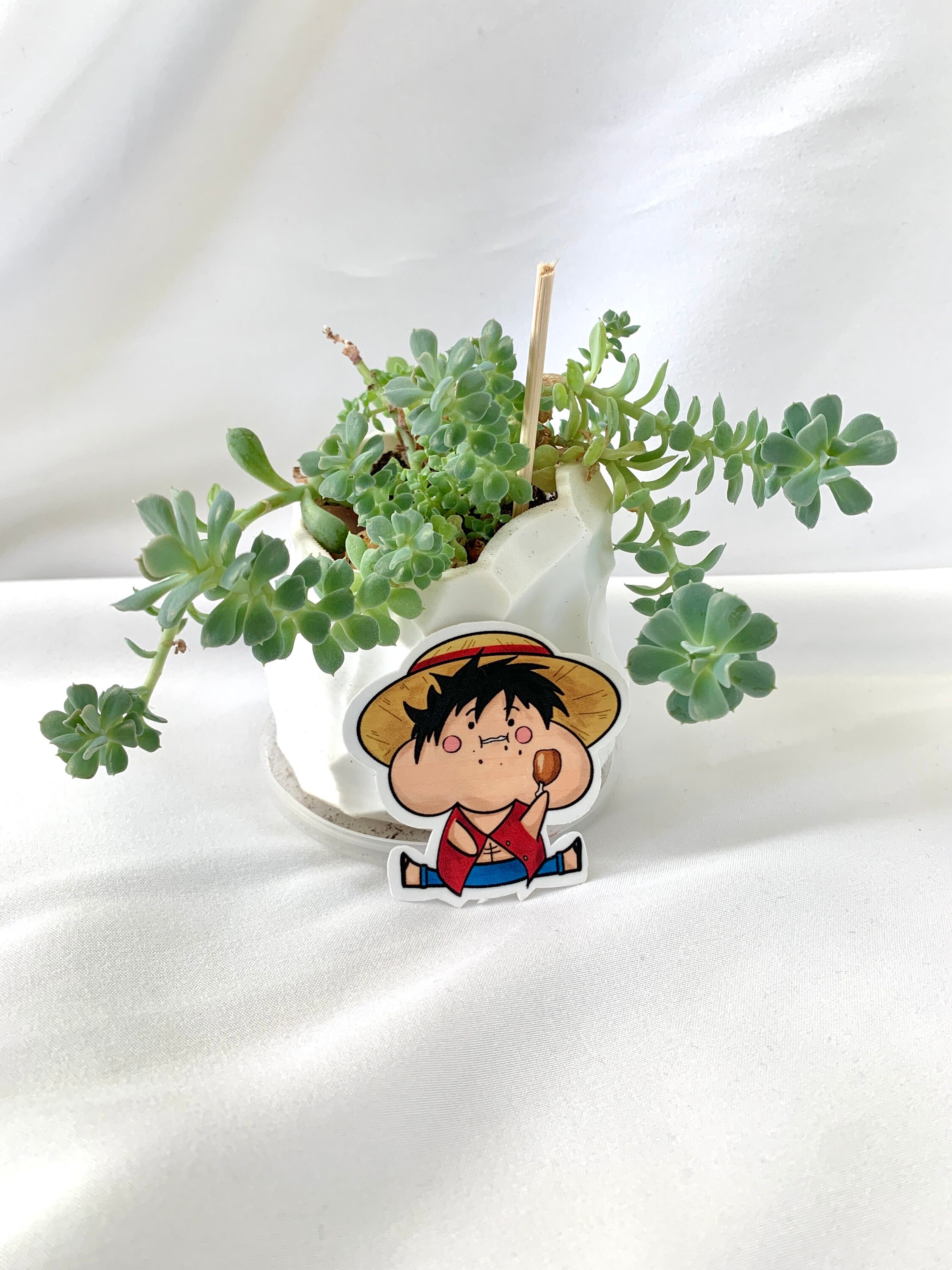 Kawaii Hungry Luffy Sticker - Etsy