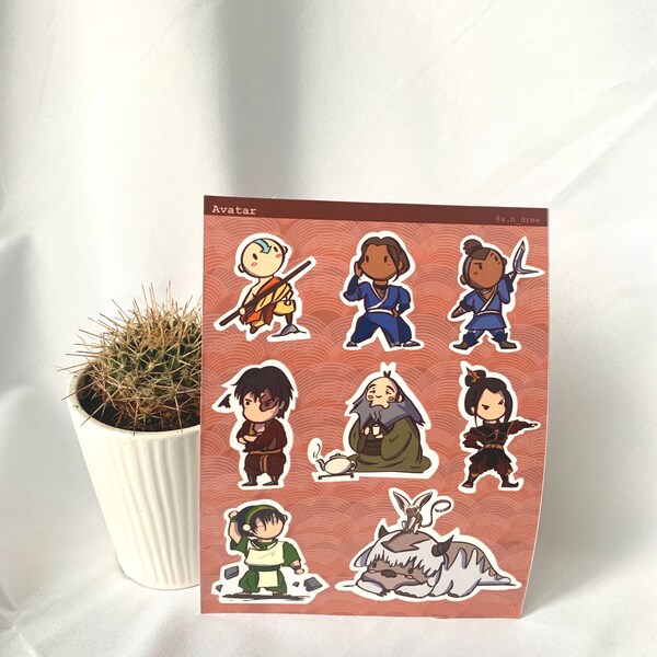 Sticker Avatar the Last Airbender - Etsy