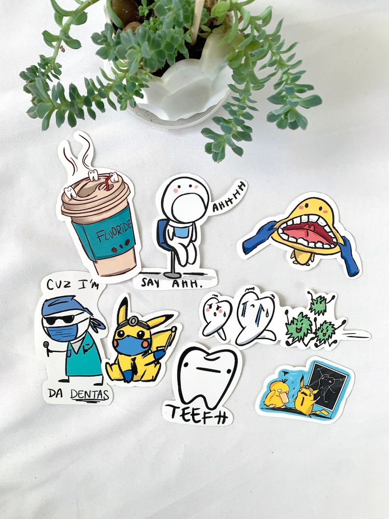 Dental Sticker Pack - Etsy