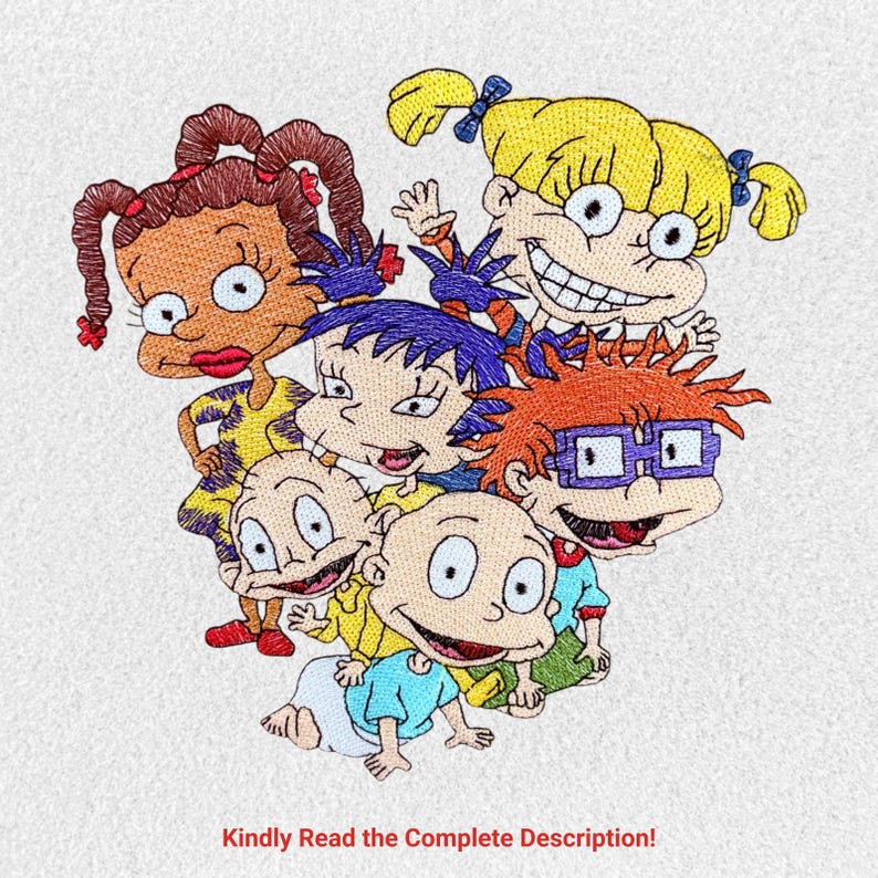 Rugrats Machine Embroidery Design Tommy Pickles Chuckie Finster ...